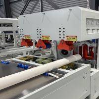 China 50 - 250mm PE Pipe Extrusion Line Fully Automatic Belling Machine PVC Pipe Machine for sale