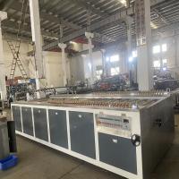 China Stainless Steel Sheet Production Line 700mm - 1200mm  Vacuum Calibration Table For WPC Door Pane for sale