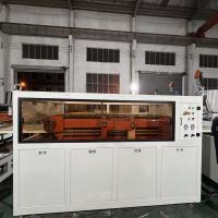 China Automatic Control Wpc Wall Panel Machine Adjustable Cutting Cross Cutting Machine for sale