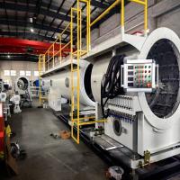 China 700 - 1200mm HDPE Pipe Extrusion Line Large Diameter PE Water Supply Pipe Making for sale