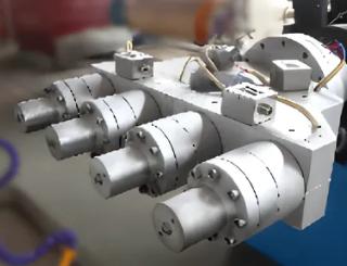 China Four Cavity  PVC Pipe Extrusion Machine 16MM - 25mm Pipe Extrusion Line for sale