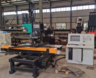China 1200KN Servo Feed Drilling Force Cnc Plate Hole Drilling Machine With 26mm Max Punching Diameter for sale