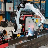 China High Precision Welding Robot For Steel Structure Tower Foot Welding for sale