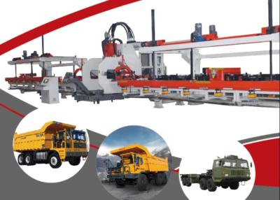 China 120 Tons Nominal Force CNC Plate Punching Production Line 25 Modules For Truck Flat Beam for sale