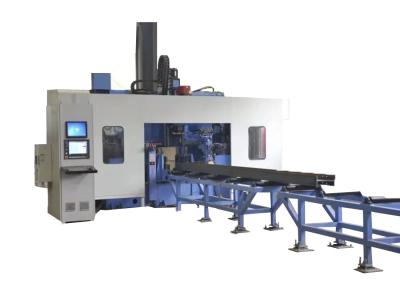 China 5-30 MM Hole Diameters CNC Beam Drilling Tapping And Marking Machine Line 4 X 3 Row Style Tool Magazine for sale