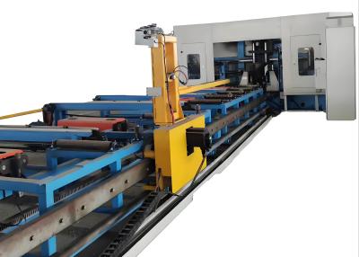 China 7 MPa Hydraulic Pump Pressure Cnc Beam Drilling Line 2x3 KW Feed Servo Motor Power for sale