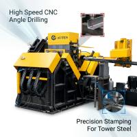 China 40mm Max Drilling Diameter Cnc Angle Steel Drilling Machine Line With External Cooling for sale
