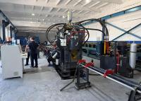 China Power Tower Used Cnc Angle Steel Punching Shearing Machine Line With CNC Feeding Trolley for sale