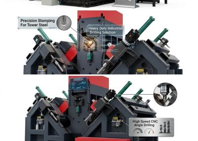 China Model JNC2532 Cnc Angle Steel Drilling Marking Processing Line With Feed Channel for sale