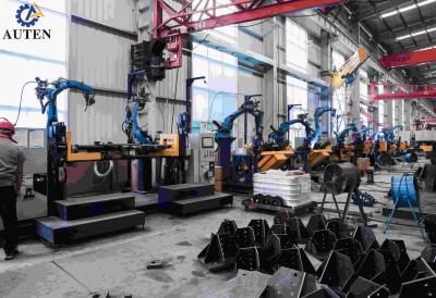 China Robot Welding Machine With Dual Positioners And Five Axis Gantry Enabling Transmission Tower Welding for sale