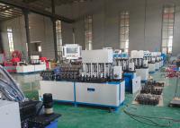 China 125*30 Punching Cylinder CNC Flat Iron Hoop Forming Machine 3KW Feeding Servo Motor for sale