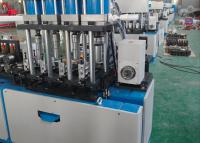 China 125*30 Punching Cylinder CNC Flat Iron Hoop Forming Machine 3KW Feeding Servo Motor for sale