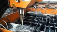China Movable Metal Flange Plate Drilling Machine CNC Double Spindle for sale