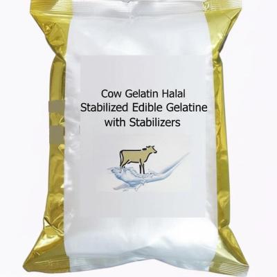 China Cow Gelatin Halal Stabilized Edible Gelatine with Stabilizers for sale