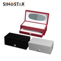 China SINOSTAR SWW-001 Wooden Watch Box 20x15x10cm Individual Compartments Storage Display for sale