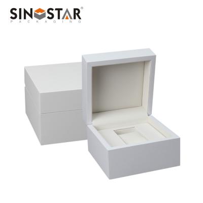 China SINOSTAR SWW-001 Wooden Watch Box 12-Slot with Removable Pillows OEM Custom for sale