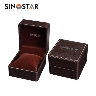 China SINOSTAR SWWL-001 Custom Leather Watch Box 8-Slot Storage Case with Glossy Lamination for sale