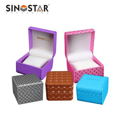China SINOSTAR SWWL-001 Leather Watch Box 10x10x5 Inches 10 Compartment Storage Display Case for sale