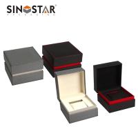 China SINOSTAR SWWL-001 Leather Watch Box 10x10x5 Inches Black 10 Compartments for sale