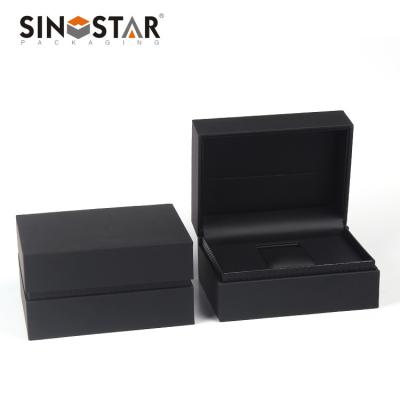 China Plastic Single Watch Box with Velvet Interior for Gift and Display MOQ 1000 for sale