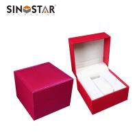 China Single Watch Box Scratch Resistant 1 Watch Capacity OEM Custom Velvet Interior for sale