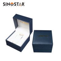 China Single Watch Box for 1 Watch Velvet Interior Snap Button Closure OEM Custom for sale