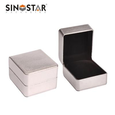 China Single Watch Box Snap Button Closure Embossing Logo Craft and Velvet/Custom Inside Material for sale