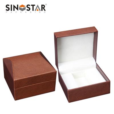 China Sinostar SWL Single Watch Box Plastic Core Snap Button Screen Printing 1000 MOQ for sale