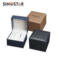 China Custom Plastic Watch Box with PU Texture Inside for 12 Watches Storage Display for sale