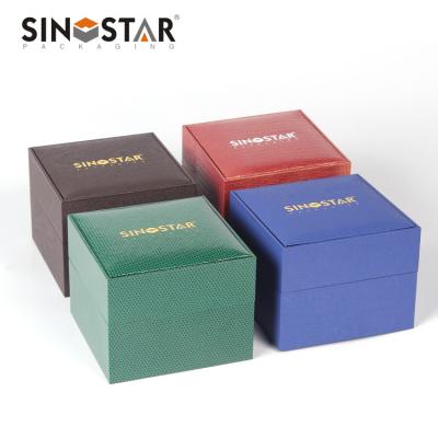 China Glossy Varnishing Plastic Watch Box Custom Logo OEM 12 Slot Watch Storage Case for sale