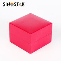 China Custom Plastic Watch Box 9.5x9.5x9 cm with Logo for Business Buyers for sale
