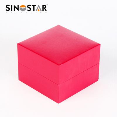 China Custom Plastic Watch Box 9.5x9.5x9 cm with Logo for Business Buyers for sale