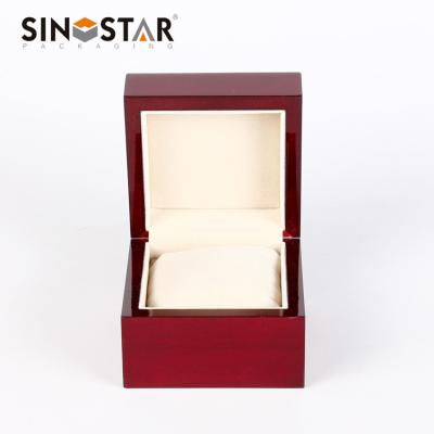 China Custom Wooden Watch Box with Removable Pillows Large Storage Case OEM for sale