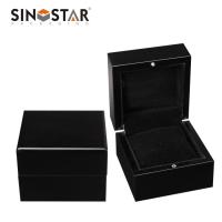 China SINOSTAR Wooden Watch Box SWW-001 Large Storage with Soft Velvet Lining for sale