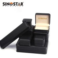 China Custom Screen Printed Leather Jewelry Box with Velvet Inner 1000pcs MOQ for sale