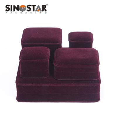 China SINOSTAR SSJ Clear Acrylic Jewelry Display Sets 6 Piece Stackable with Protective Box for sale