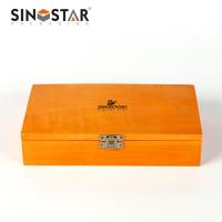China Walnut Wooden Jewelry Box Custom Dimensions 3.5cm 5cm 7cm Hinge Closure for sale