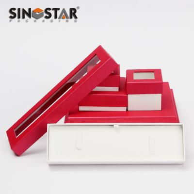 China Custom Coated Paper Jewelry Gift Box with Lid Closure 8.25x5.5x1.75 Inch for sale