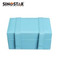 China Sinostar Jeweled Leather Compartment Box SLJ Customizable Rectangular Jewelry Storage 1000 MOQ for sale