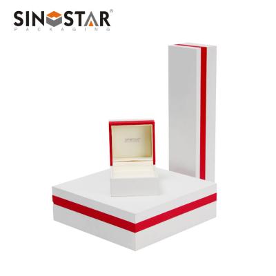 China SINOSTAR SPPJ Custom Plastic Jewelry Box with Removable Tray for Gift Storage for sale