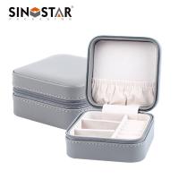 China Customizable Premium Leather Jewelry Box with Velvet Interior 1000 MOQ for sale