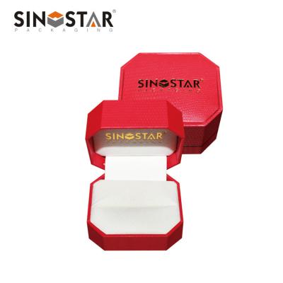 China Custom Cardboard Jewelry Box with Velvet Lining Removable Tray Handmade Foil Stamping for sale