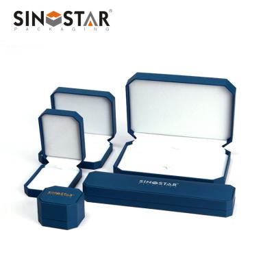 China Sinostar SLJ Leather Jewelry Box Screen Printing Surface 1000 MOQ Rectangular Storage for sale