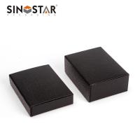 China SINOSTAR SPPJ Custom Plastic Jewelry Box with Velvet Lining Removable Tray Rectangle Square Circular for sale