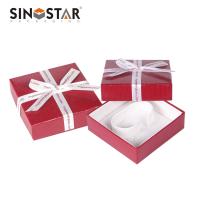 China Custom Printed Paper Jewelry Box 8.2x8.2x4.5cm Coated Cardboard Storage for sale