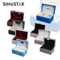 China Customizable Leather Jewelry Box with Velvet Interior 1000 MOQ for sale