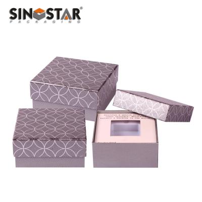 China Custom Logo Paper Jewelry Box 7.9x5.9x3.9 Inch with Lid for Jewelry Storage for sale