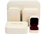 China Custom Plastic Jewelry Box Wholesale Velvet Lined Ring Earring Necklace Box 1000 Pcs MOQ for sale