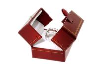China Custom Black Wooden Ring Jewelry Box with Velvet Interior 1000pcs MOQ for sale