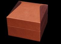 China Custom Logo PU Leather Women Watch Box with Stitching 30x20x10cm Waterproof Velvet for sale